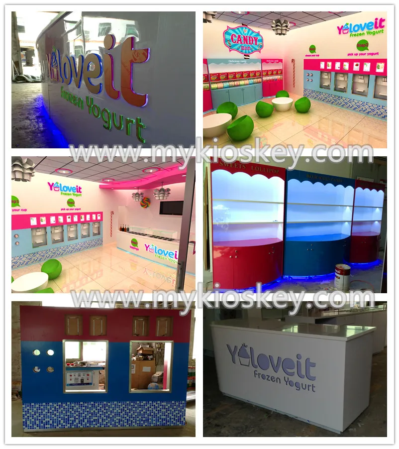 Excellent FrozenYogurt Bar Counter Furniture