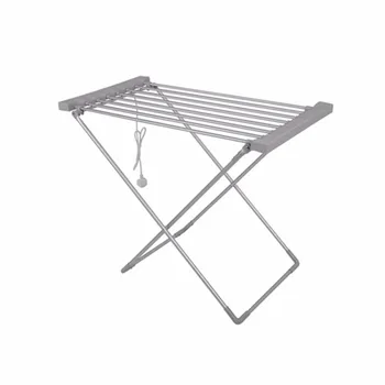 Silver Drying Rack Folding Lidl Clothes Dryer Heated Clothes Airer ...