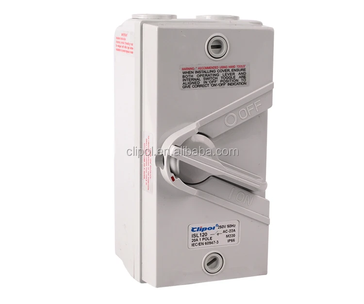 Australia Market 20a Isolator Switch 3 Phase Waterproof Outdoor ...