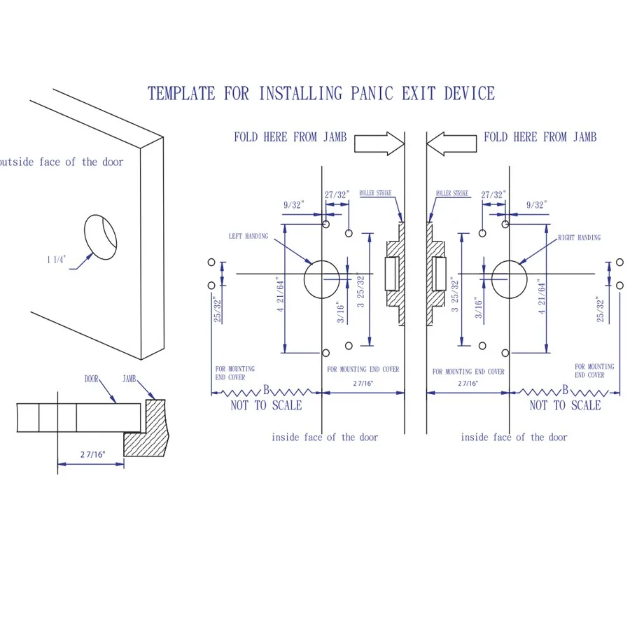 Ul Listed Vertical Rod Exit Panic Bar For Double Leaf Door - Buy Exit ...