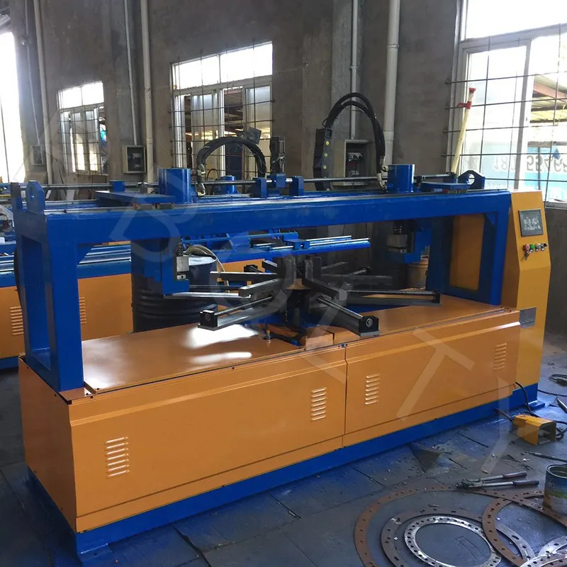 Duct Angle Steel Automatic Round Flange Making Cnc Machine - Buy Round ...