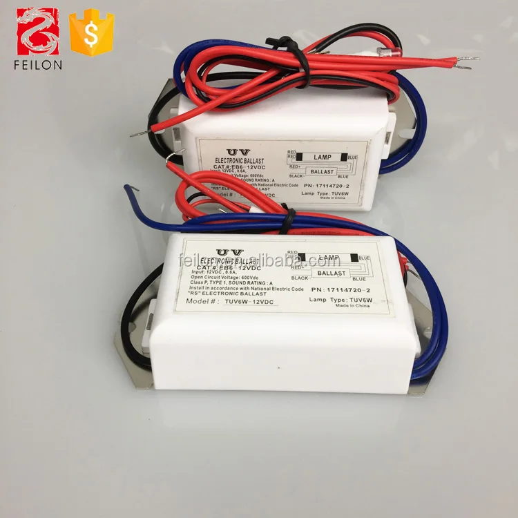 Uv Electronic Ballast Germicidal 6w Ballast 12vdc Uv Ballast With 4 Pins - Buy 6w Uv Germicidal ...