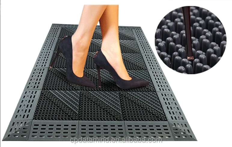 Three In One Large Plastic Floor Mat Anti Slip Dust Clean Matting - Buy ...
