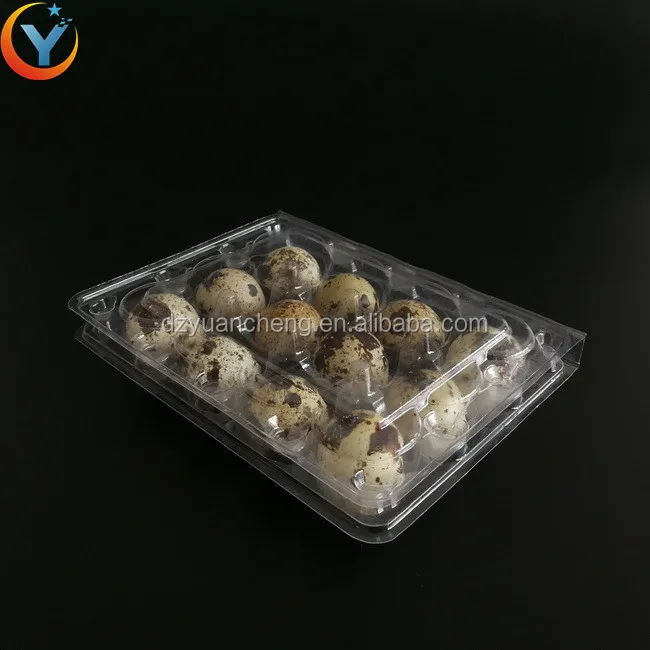 Clear Plastic Quail Egg Tray Quail Egg Cartons With 12 Holes Packing ...