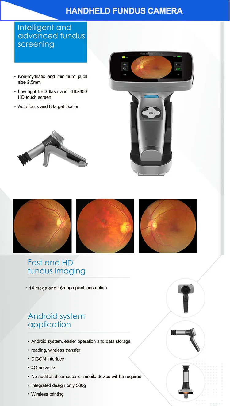 China Newest Eye Exam Portable Fundus Camera - Buy Fundus Camera,China ...