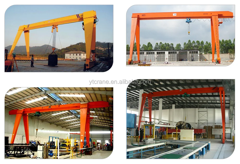 Rail Mounted Single Girder Mobile Monorail Gantry Crane 1000kg 1 1.5ton ...