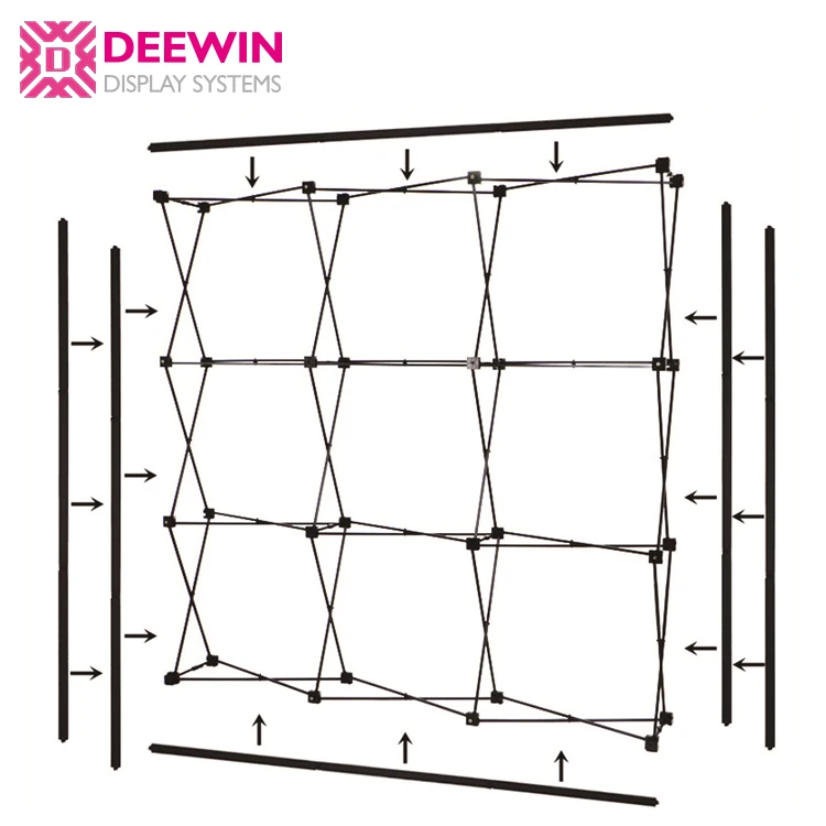 High Quality 3x3 4x3 Straight Seg Pop Up Banner Aluminium Event Display ...