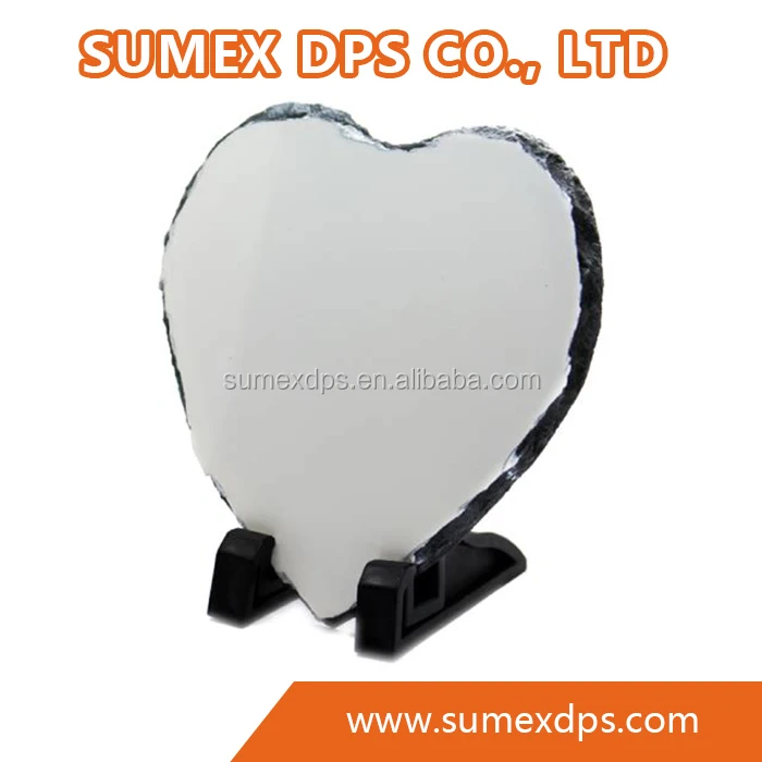 Heart Shape Sublimation Rock Stone Slate Rock Photo 15*15 - Buy Rock ...
