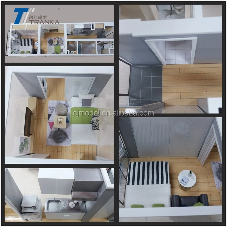 3D Interior Scale Model for Apartment Design - Perfect LED Lighting