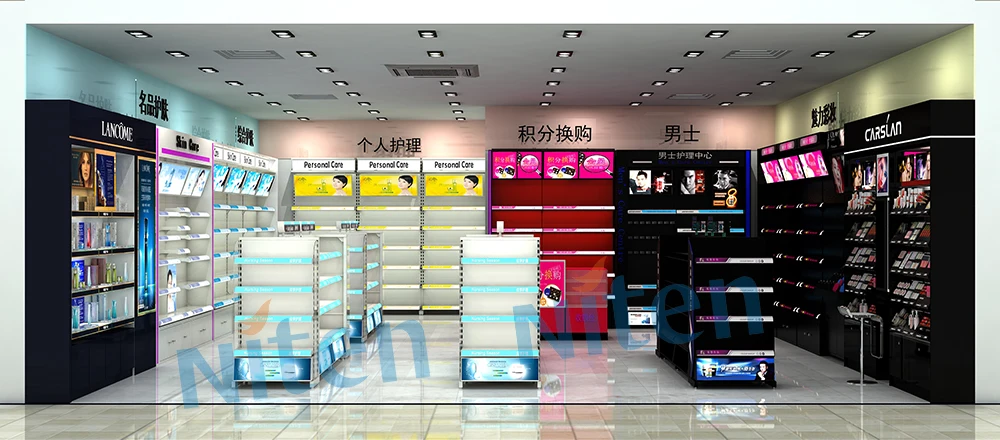 Cosmetics Shop Decoration Store Design For Small Cosmetics Shop - Buy ...