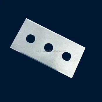 Tungsten Carbide Blade Three Holes Razor Blade For Film Foil Slitting ...