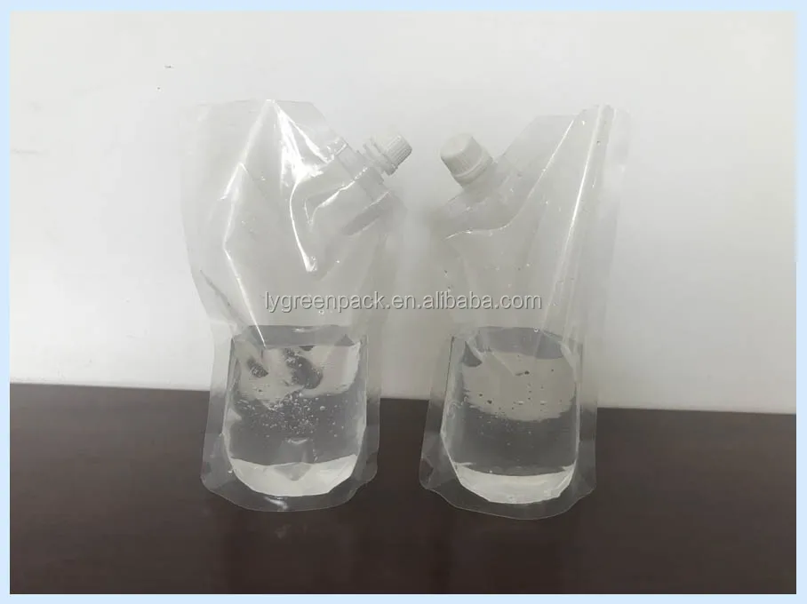 High Quality Aluminum Foil Water Pack Spout Bag / Custom Printed Stand ...