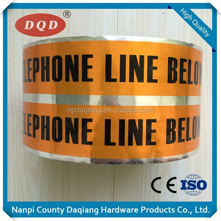 Customize Aluminum Foil Detectable Warning Tape For Underground Use ...