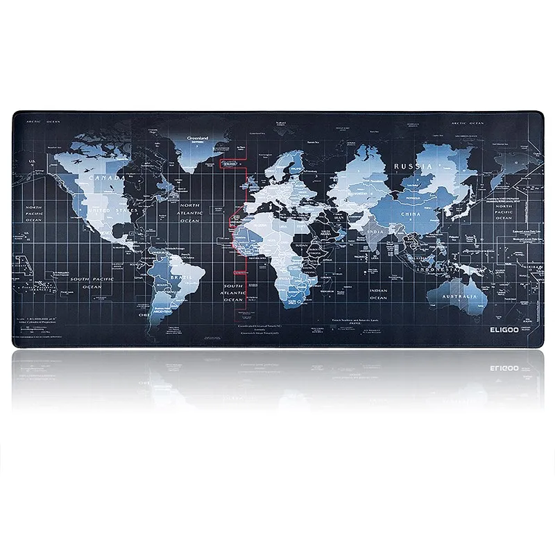 Custom Gaming Mouse Mat - World Map High Quality Non Slip