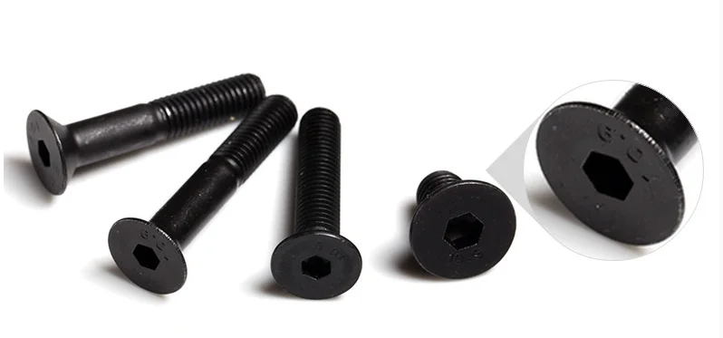 Flat Countersunk Hex Socket Head Allen Key M8x1.5 Pitch Screw - Buy ...