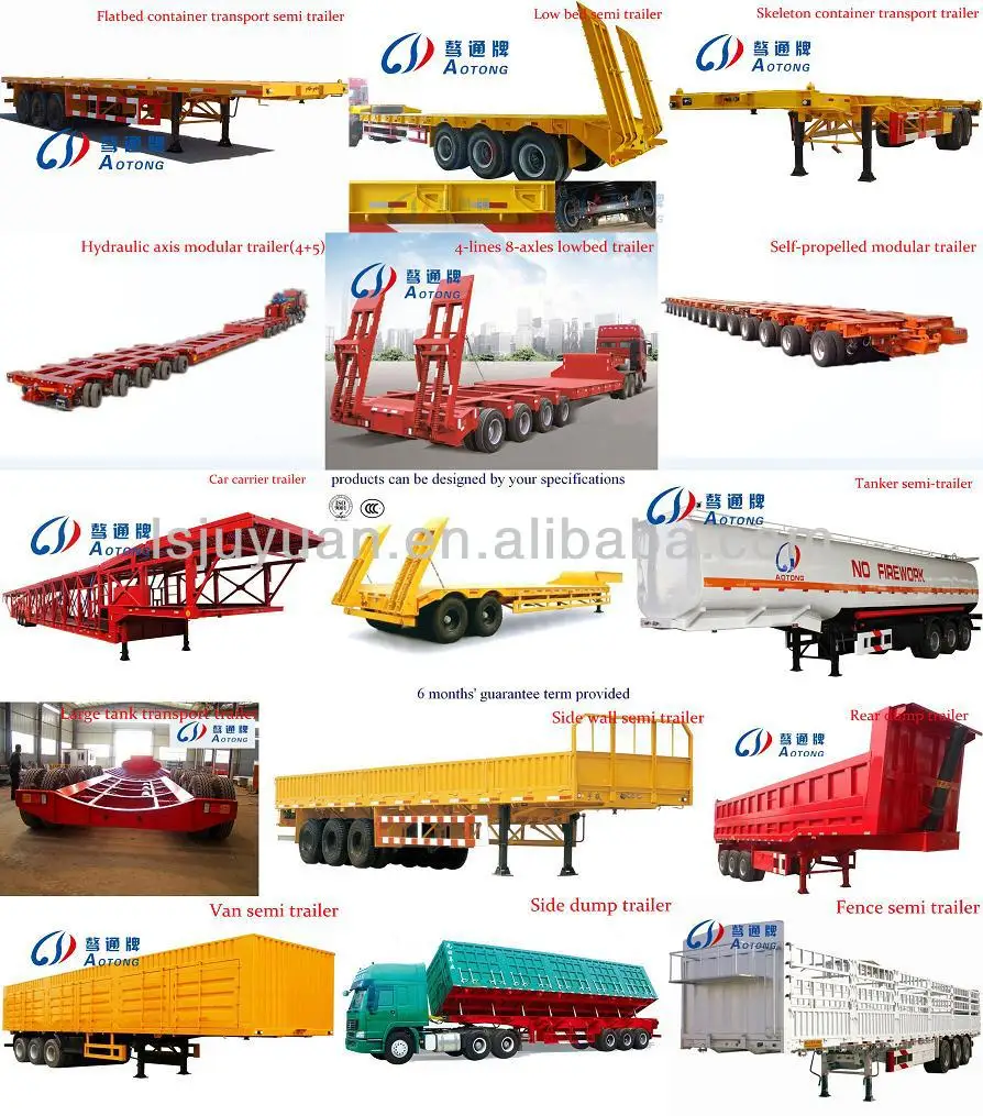 Truck Trailer Type 40 Tons 3 Axles for Livestock Transport