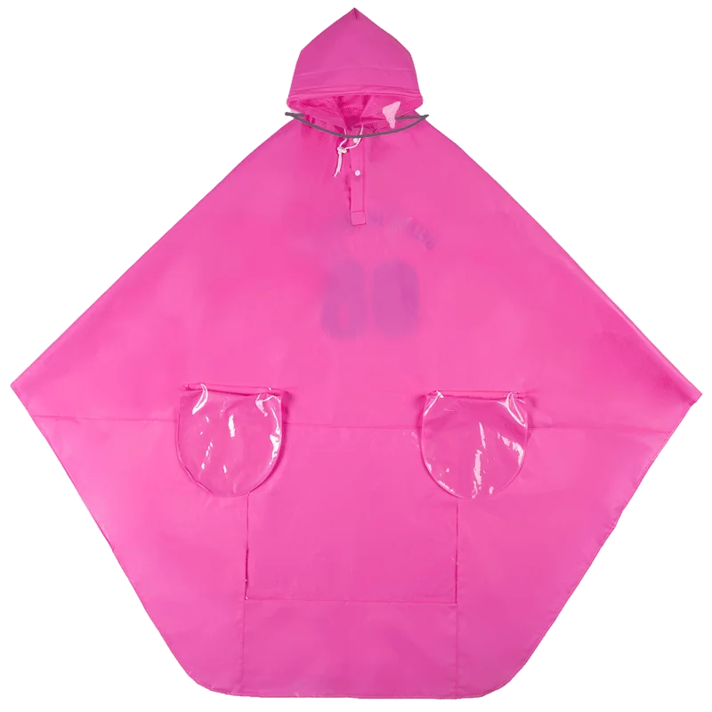 Adult 100% Waterproof Eco-friendly Outdoor Pvc Poncho Rain Cape Hooded ...