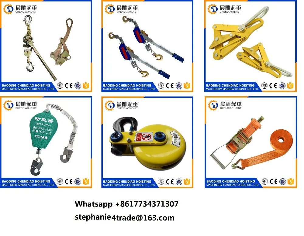 2t 3 Hook Come A Long Winch Durable Hoist Hand Cable Puller Ratchet ...