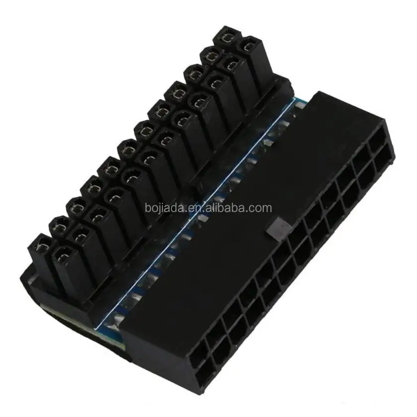 Atx 24pin Female To 24pin Male Connector Right Angle Converter Card For ...