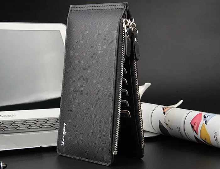 Wholesale Baellerry Brand Cross Pattern PU Leather Wallets