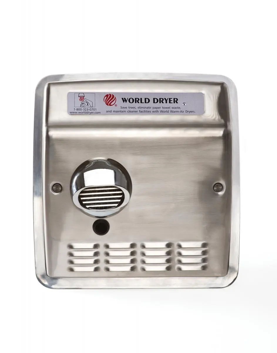 World Dryer Model A DXA57-974 Steel White Automatic Hand Dryer 277V ...