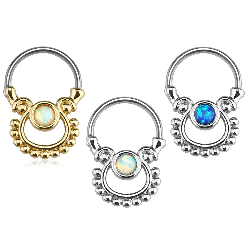 Clicker Nose Ring Jewelry Genital Piercing Jewelry - Buy 316l Steel ...