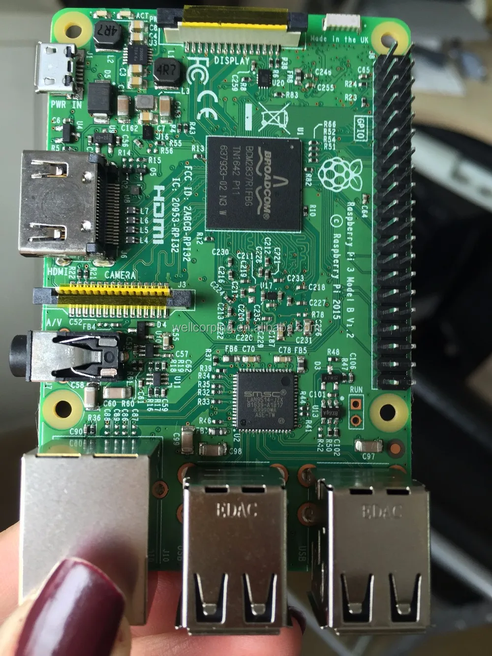 Uk Original Raspberry Pi 3 Model B Supports Wifi And Wireless Element ...