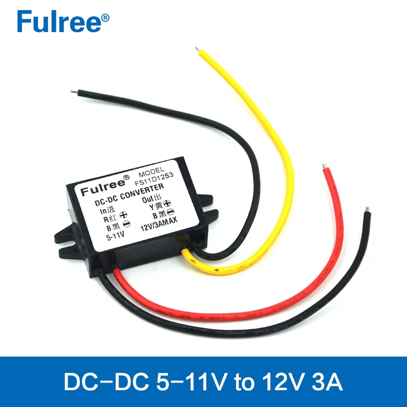 Input DC 5V 6V 7V 8V 9V 10V 11V ( 5-11V)to Output DC 12V 1A 2A 3A Max ...