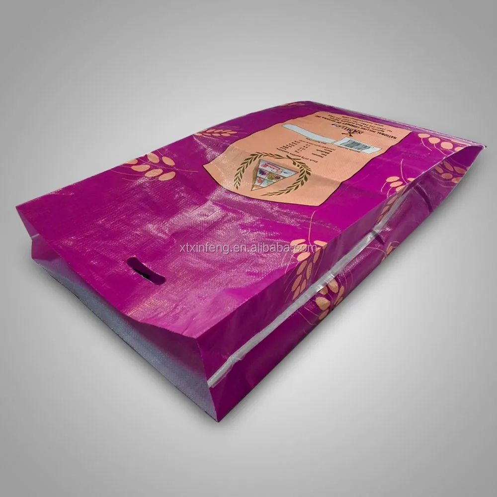 Polyethylene Plastic Empty Rice Packing Sacks Bag 50kg