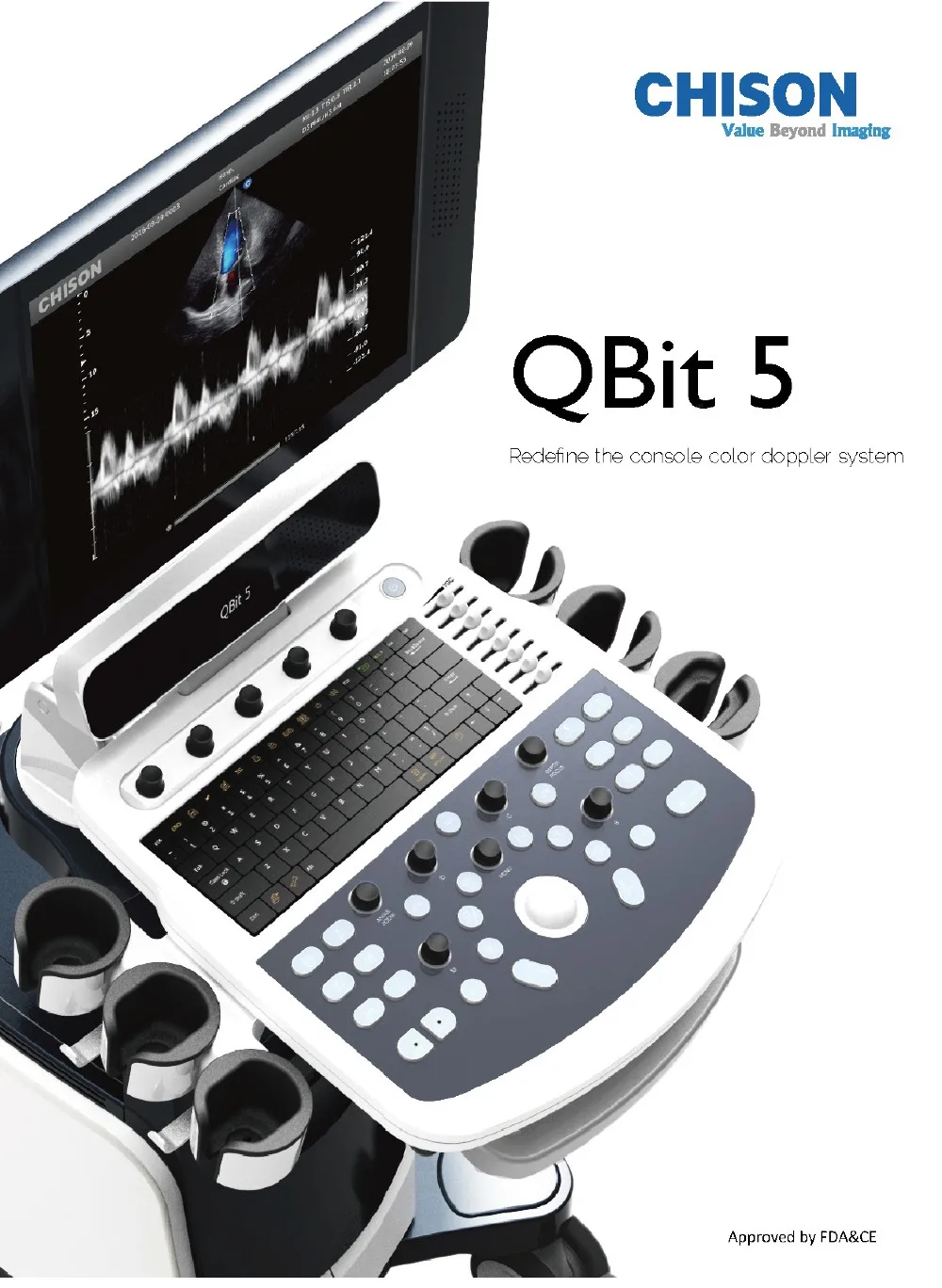 Chison Qbit5 Color Doppler 3d 4d Trolley Ultrasound Machine ...