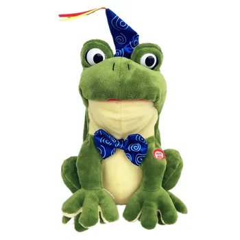 Plush Birthday Gift Animal Funny Plush Singing Frog Toy - Buy Singing ...