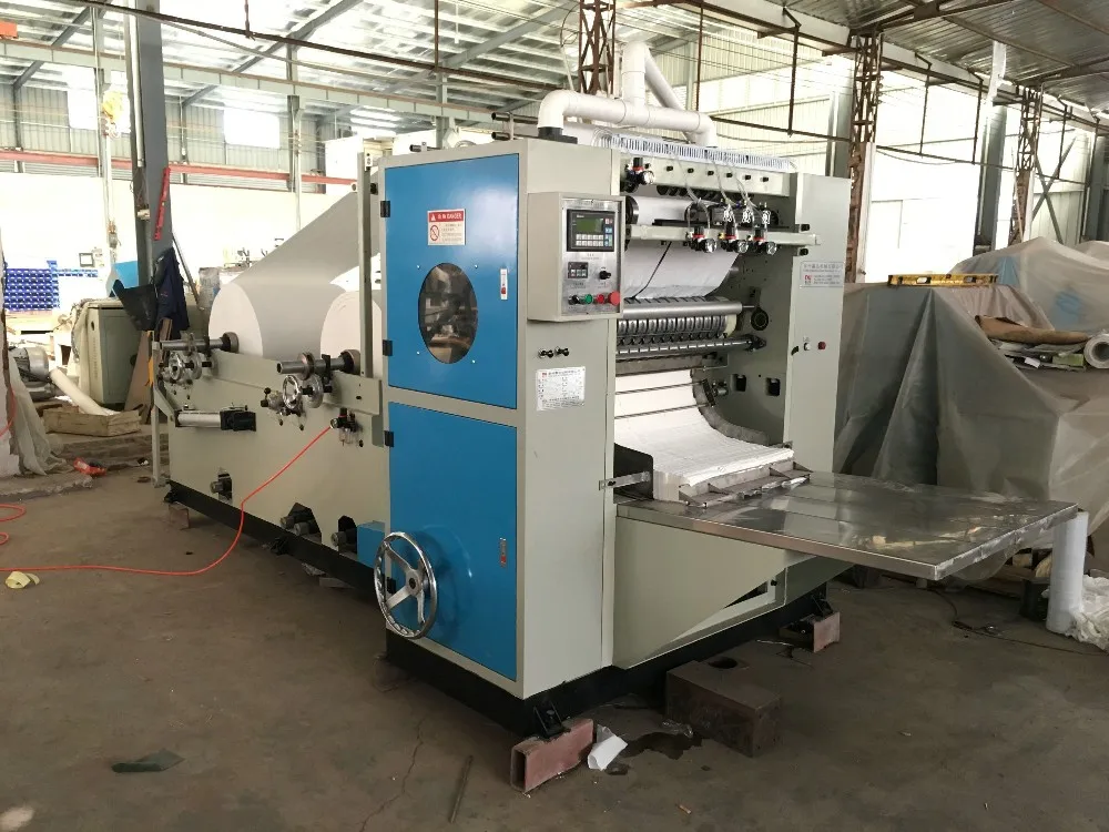 Factory Production Line V Folding Automatic Kleenex Tissue Paper Facial ...