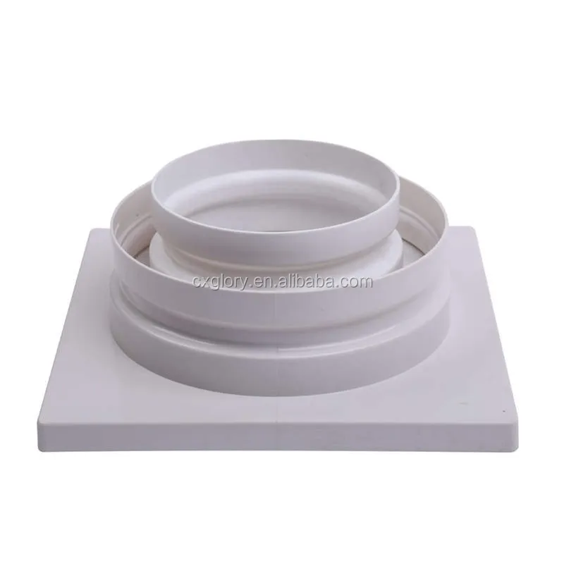 Hvac System Square To Round 300mm Square To 200mm Round Abs Neck Duct ...