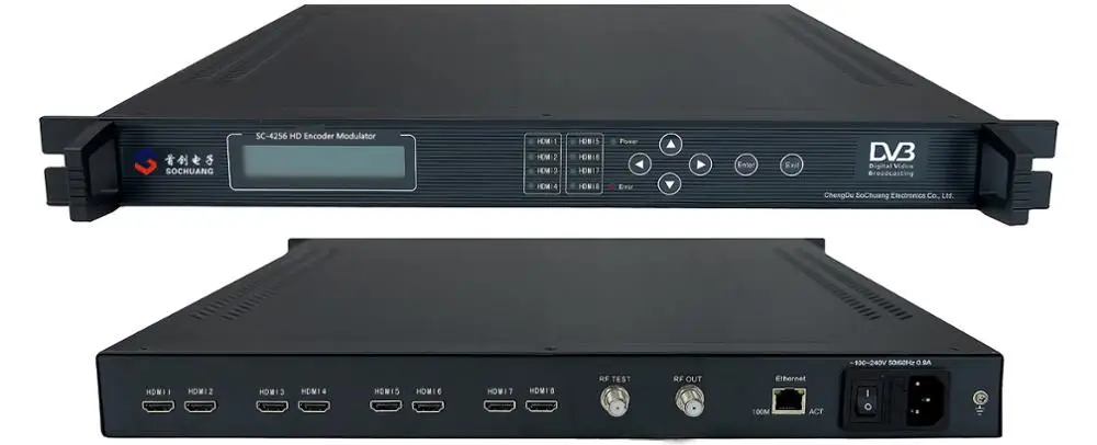 Sochuang Digital Tv Equipment Sc-4256 Mpeg4 Avc H.264 Catv Hd Modulator ...