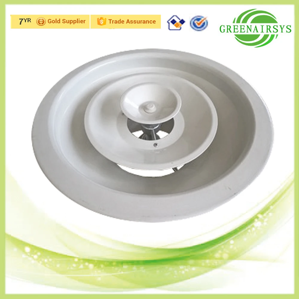 Aluminum Decorative Round Ceiling Supply Air Diffuser For Hvac System ...