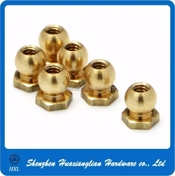 Custom Joint Brass/steel Spherical Ball Head Nut With Collar Hex Bottom ...