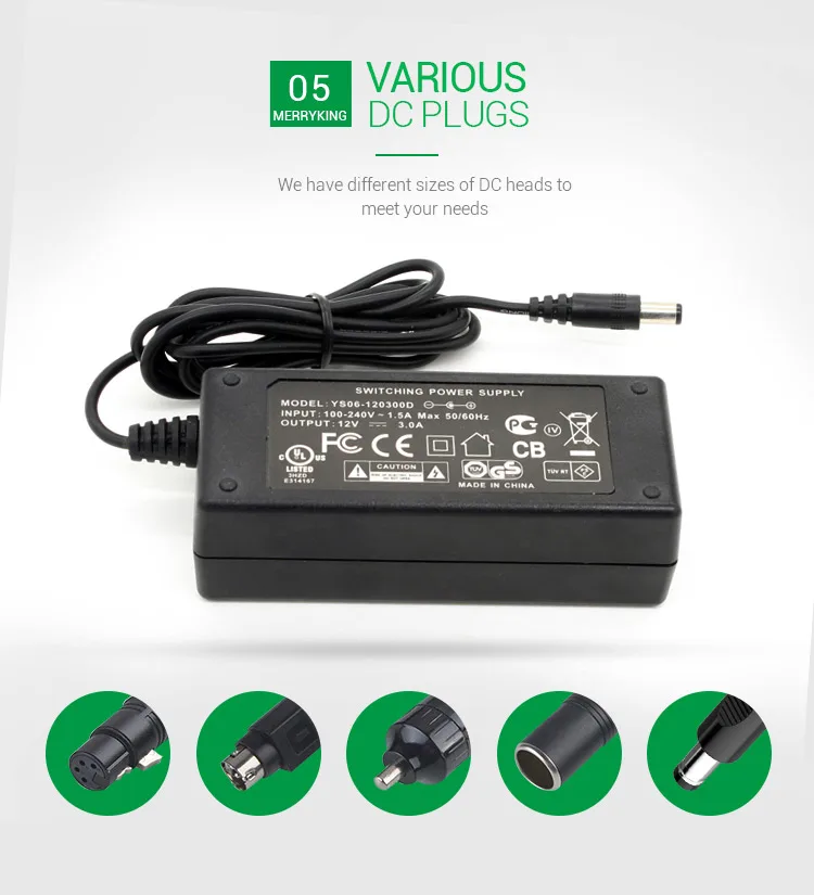 Universal Input Desktop Ac Dc Adapter 32v 1.8a Power Supply With Us Eu ...