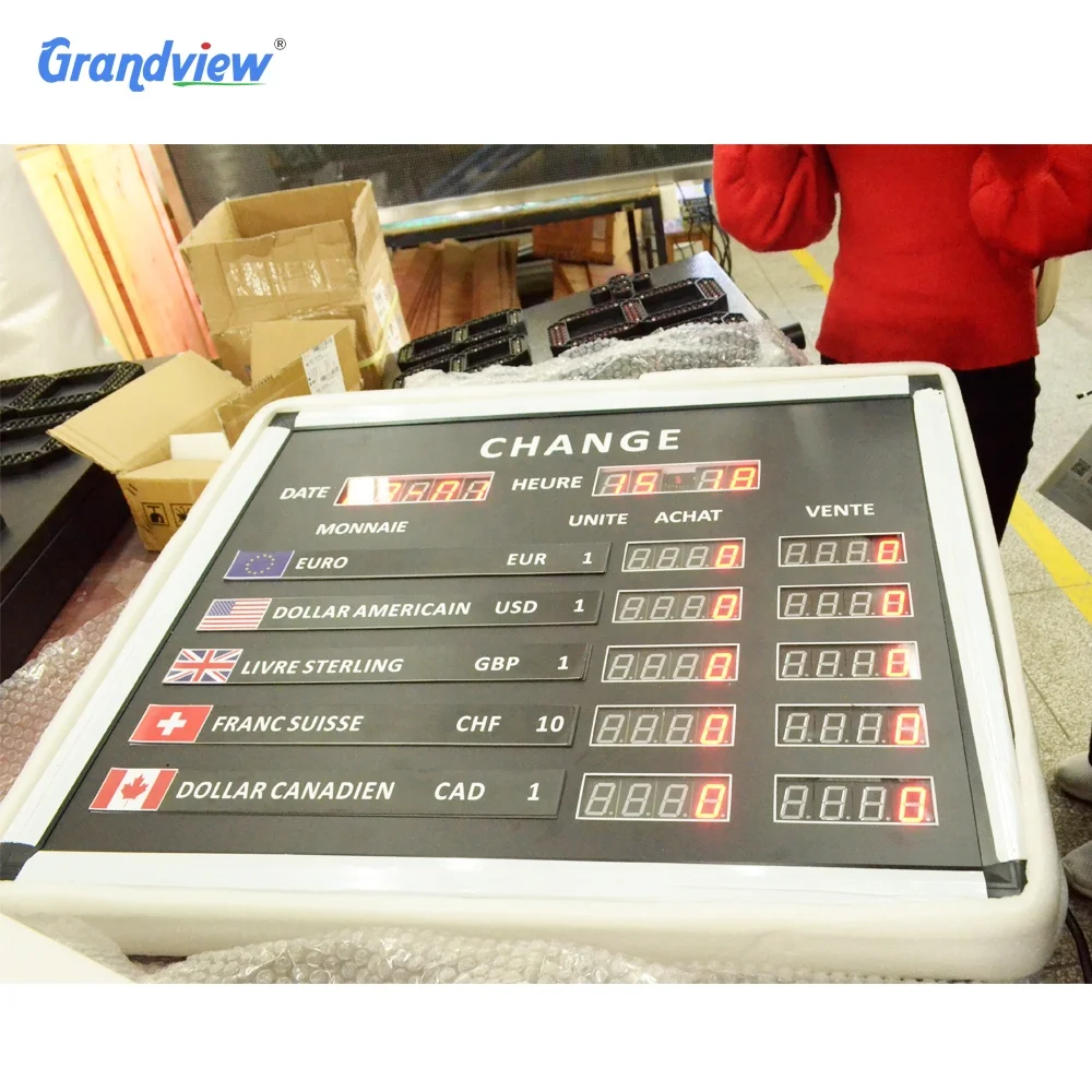 Bank Rate Digital Display Led Currency Exchange Rate/interest Rate ...