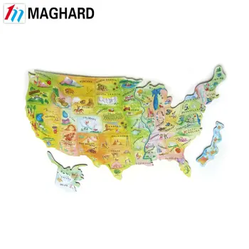 Magnetic Puzzle Map United States - Buy Magnetic Puzzle Map United ...