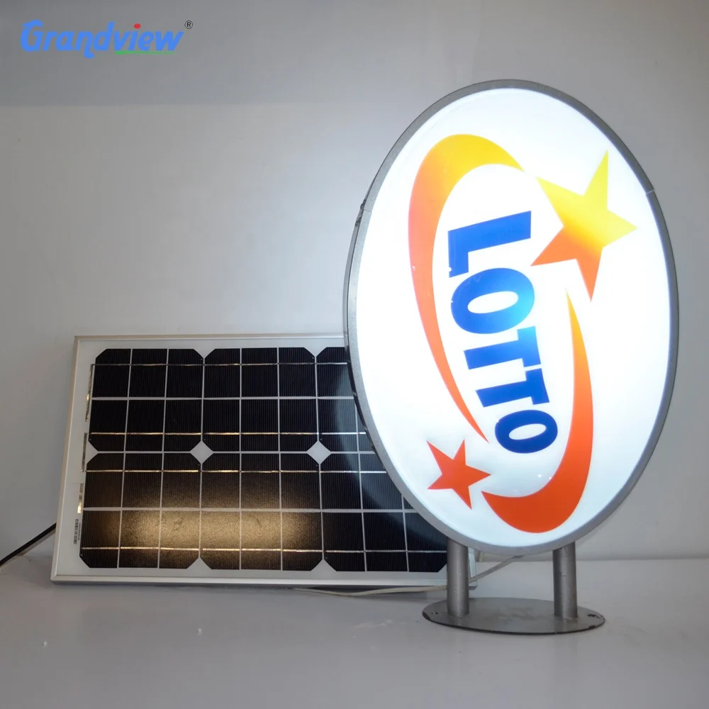 Outdoor Advertising Hanging Sign Display Custom Acrylic Led Solar Power ...