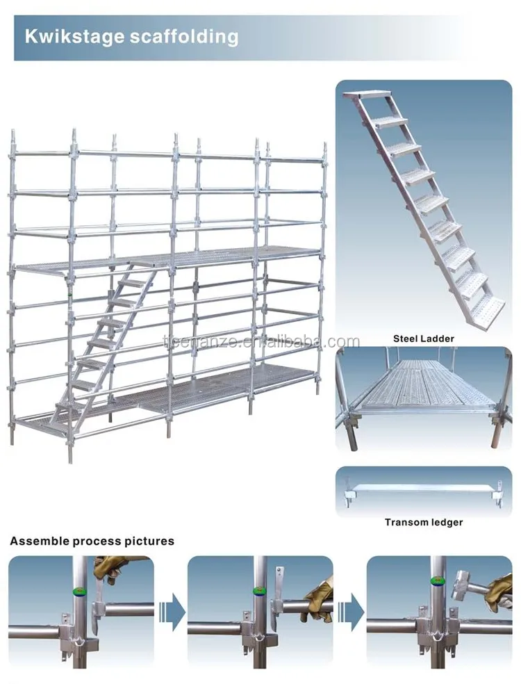 Kwikstage Standard Scaffold Dimensions Round Buckle Scaffolding For ...