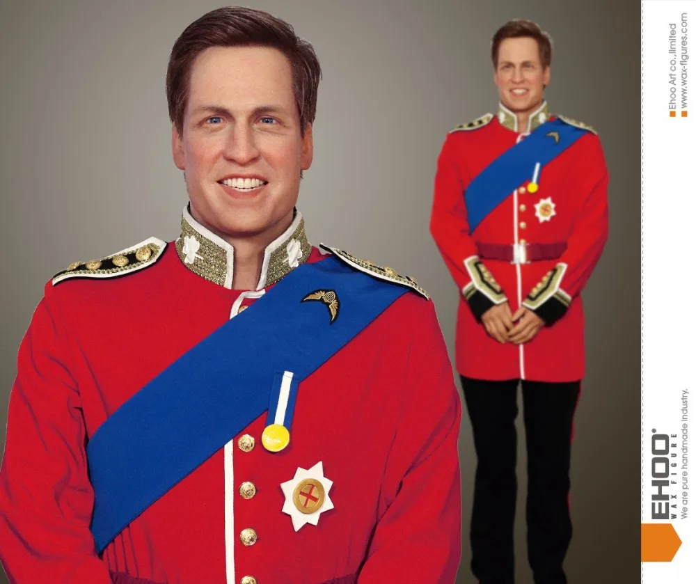Custom Make Prince William Realistic Male Life Size Wax Figure