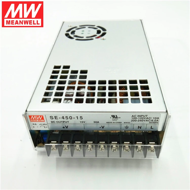 450w 15v 30a Power Supply Meanwell Se-450-15 Single Output Smps - Buy ...