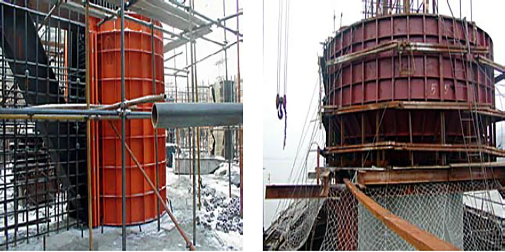 Steel Column Formwork For Concrete - Buy Round Column Formwork,Steel ...