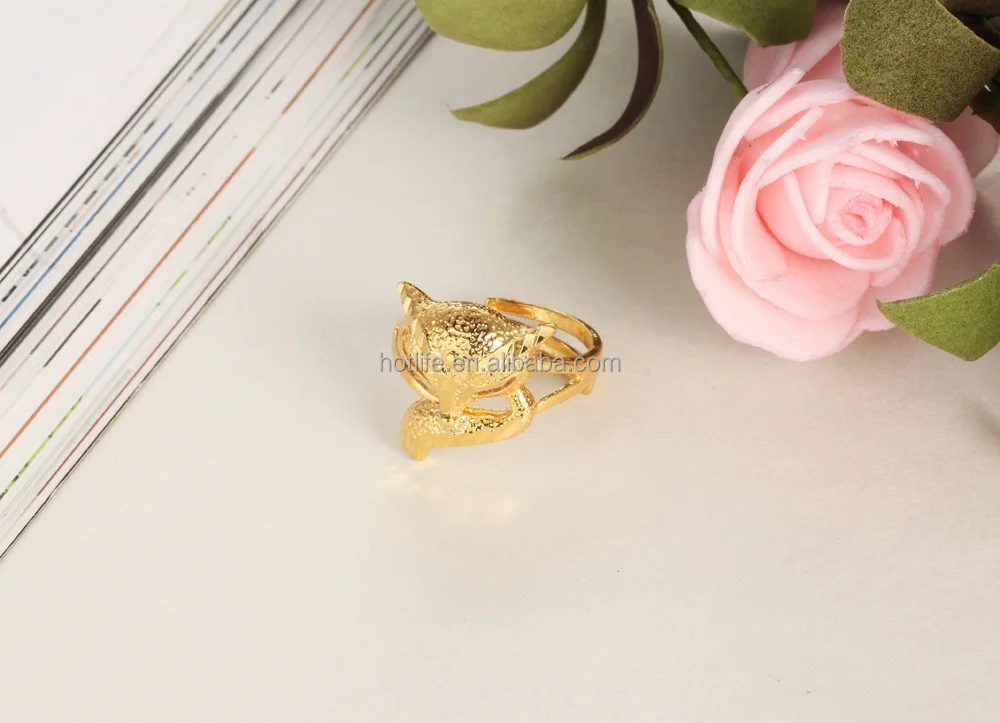 4 Gram Gold Ring from Saudi Arabia - Fox Design & Top Quality
