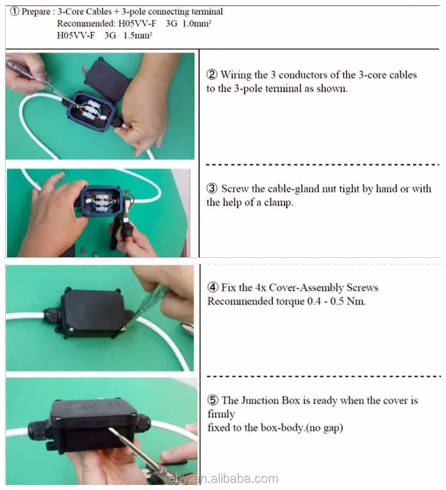 2 방법 Ip65 플라스틱 방수 야외 전기 정션 박스 2 극 Pa10 터미널 Buy 2 웨이 정션 박스방수 접합 상자접합 상자 Product On