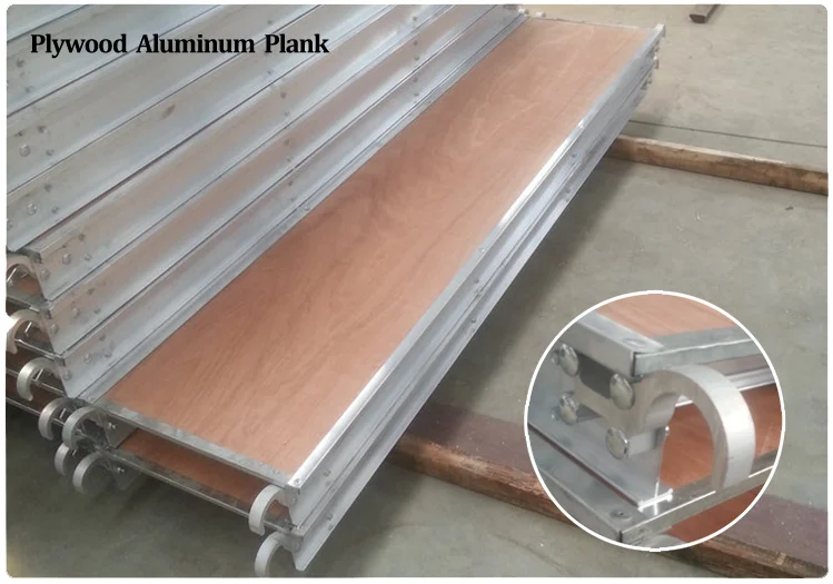 Anti-slip All Aluminum Scaffolding Planks for Construction
