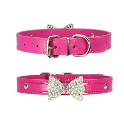 Pu Leather Diy Letters Dog Collar Slide Letters Dog Collar Diamond ...