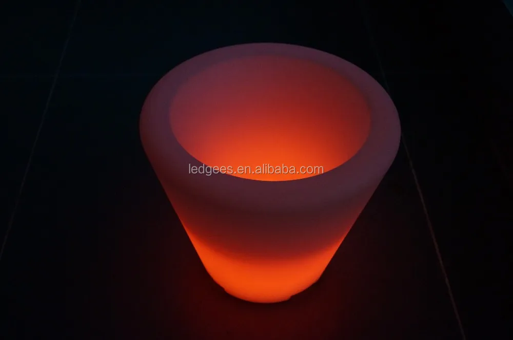Led Lighted Planter Pots Illuminated Led Flower Pot/led Flower Planter ...