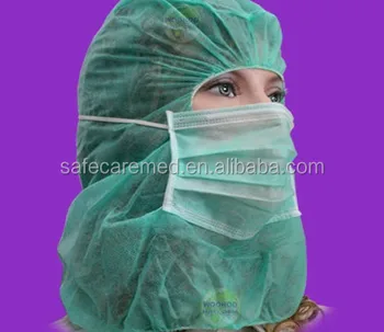 Disposable Surgical Hood Face Protective Medical Hood - Buy Face Cover ...